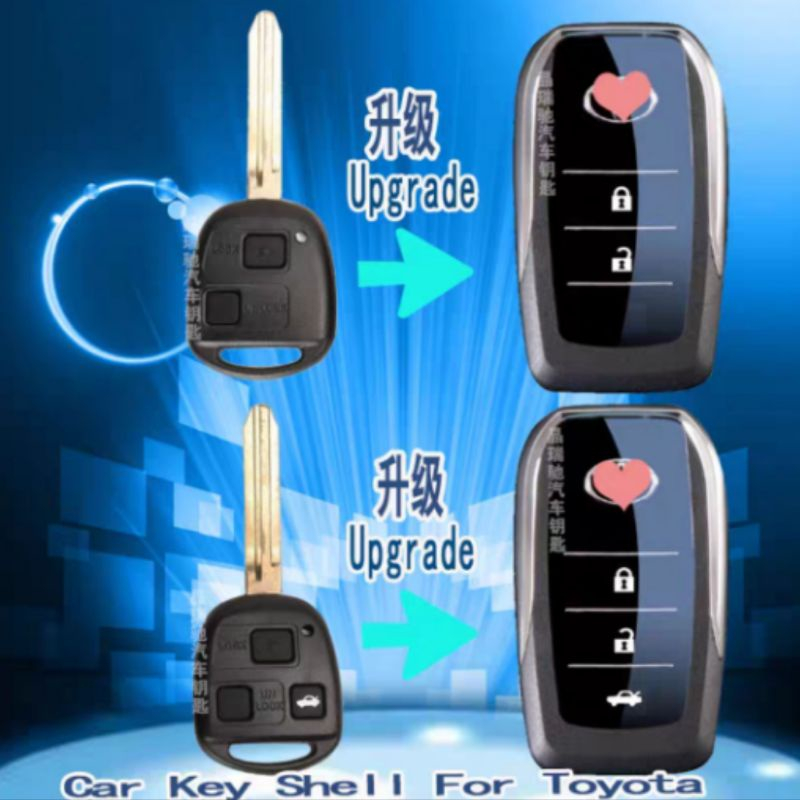 Toyota Flip Key Shell Upgrade Modern Stylish | Shopee Malaysia