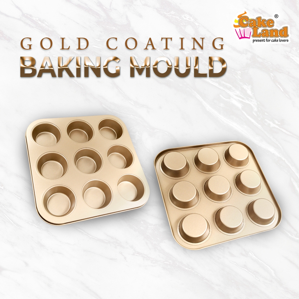 CAKE LAND Non Stick Muffin Pan (9 Cups) | Shopee Malaysia