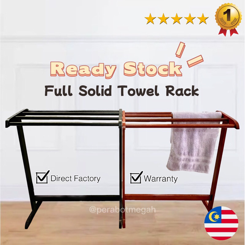 Megah Penyidai Sejadah Kayu Malaysia | Rak Tuala Kayu Pepejal | Solid ...