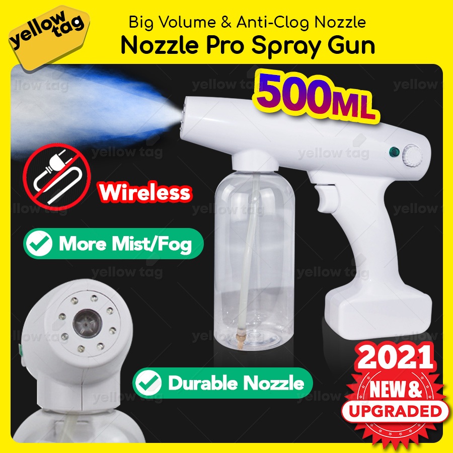 **HOT SELLING** 500ml纳米喷雾枪 Rubber Nozzle Spray Gun 500ml Sanitizer Gun ...