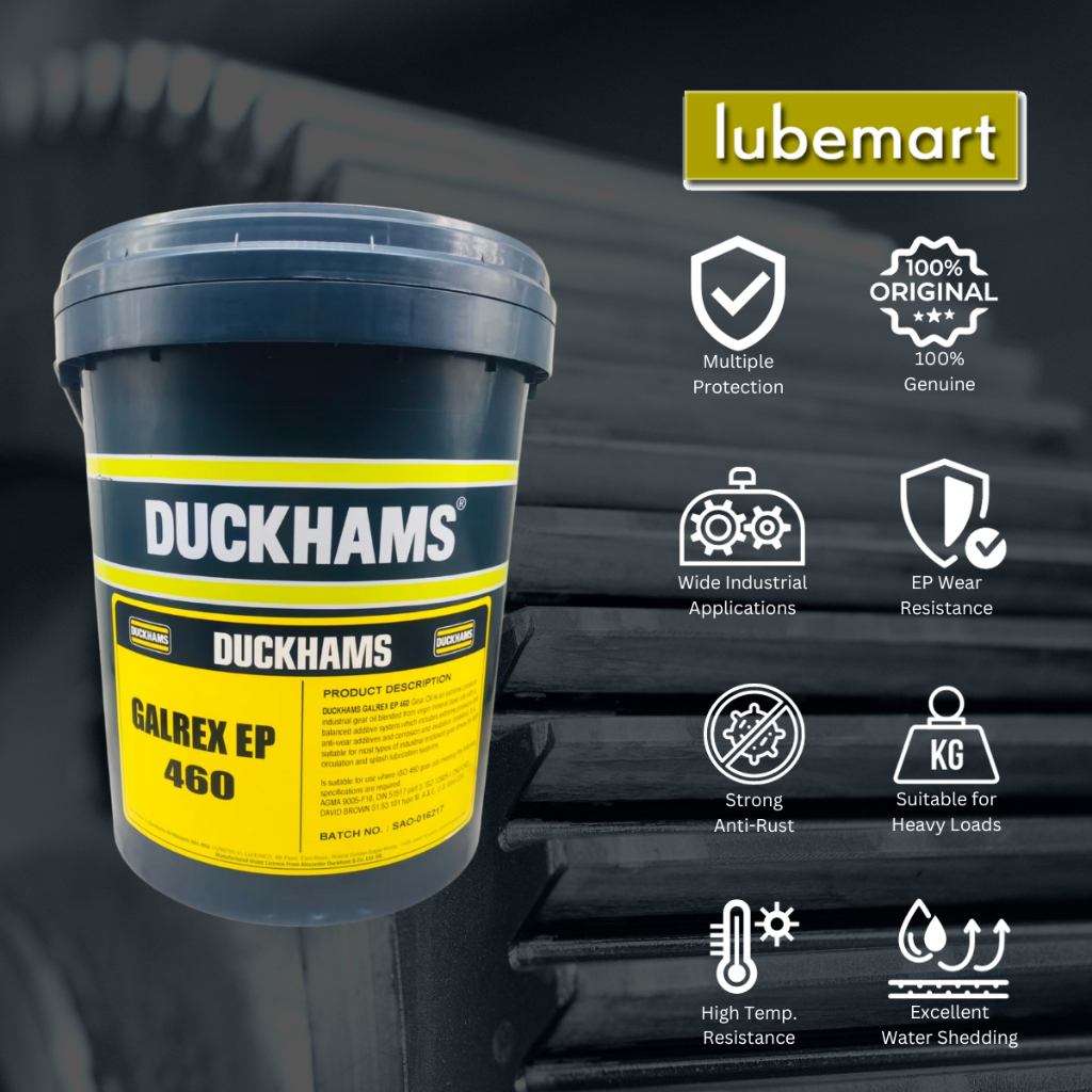 Duckhams Galrex EP 460 (18 liters) - ISO VG 460 Gear Oil for Industrial ...