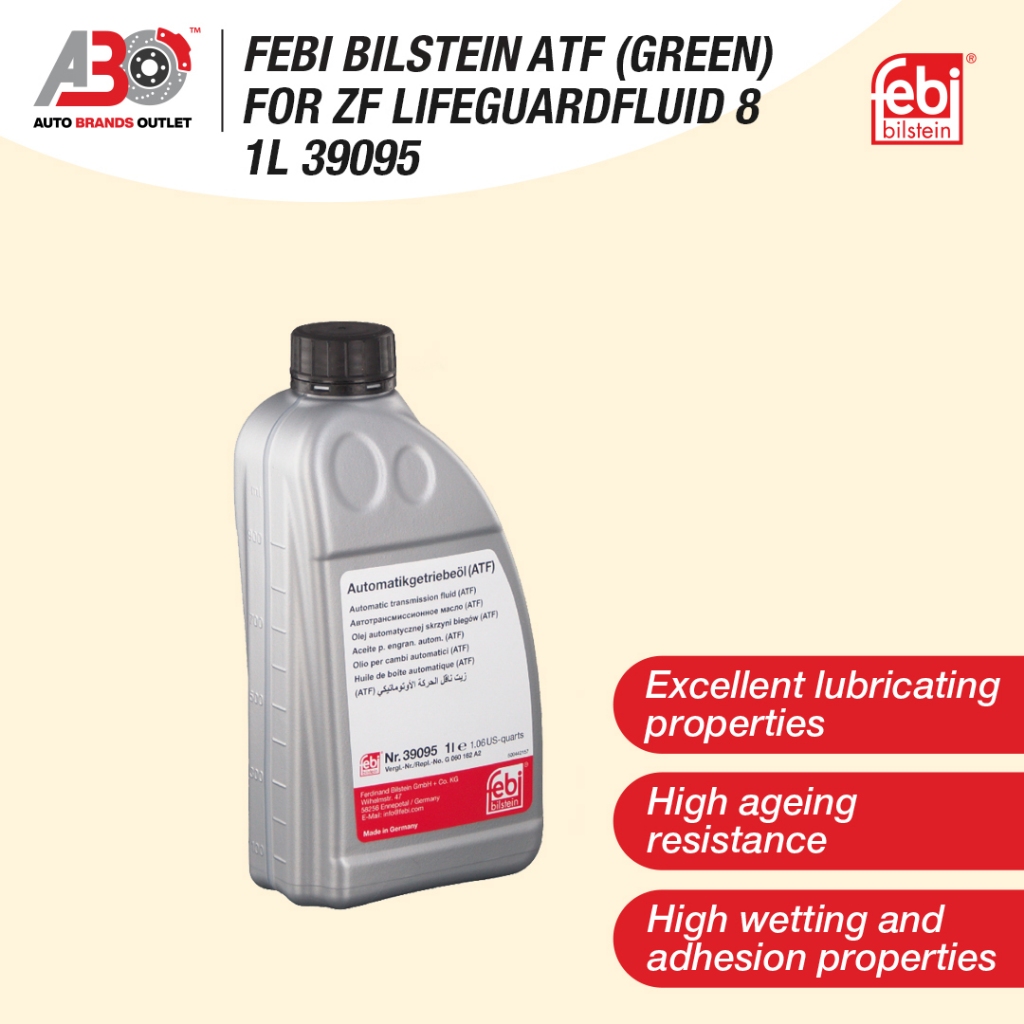 Febi Bilstein ATF (Green) For ZF Lifeguard fluid 8 (1L) - 39095 | Shopee Malaysia