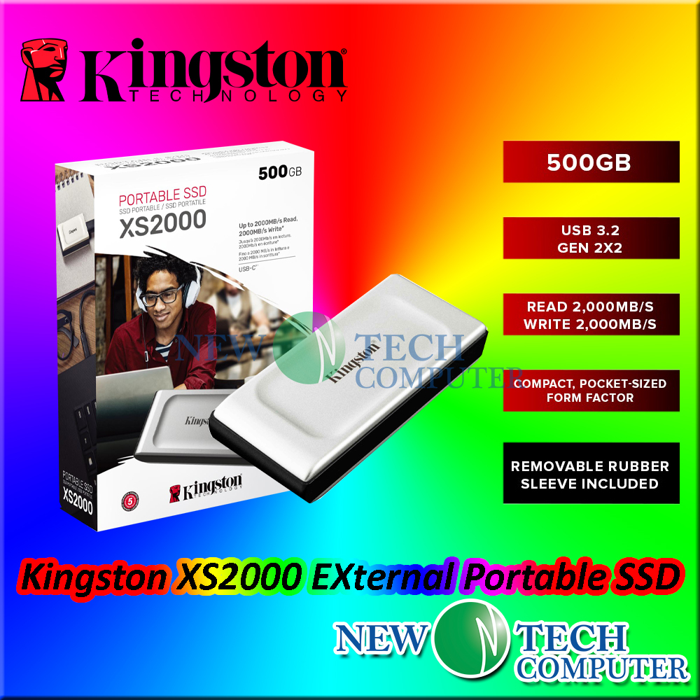 Kingston XS2000 High Performance External Portable SSD | Shopee Malaysia