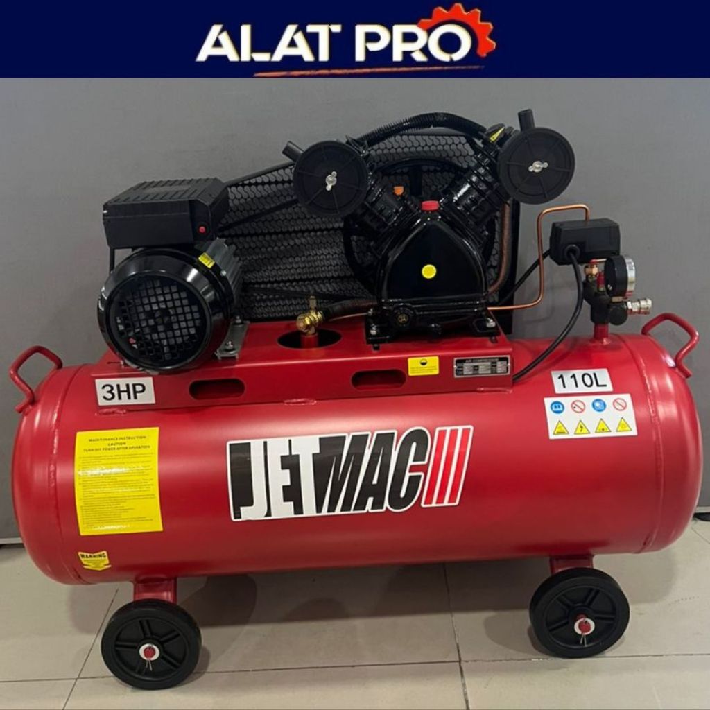 JETMAC JAC-3110 3HP 110L AIR COMPRESSOR 250L/MIN 8 BAR- 6MONTHS LOCAL ...