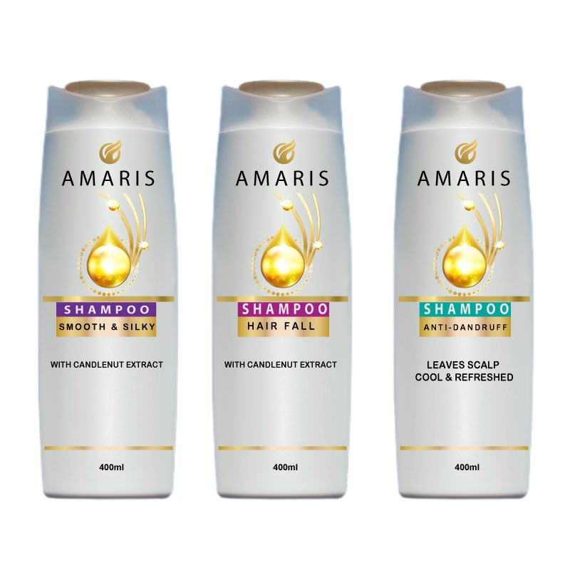 Amaris Shampoo 400ml ( ANTI DANDRUFF, ANTI FALL SMOOTH & SILKY ...