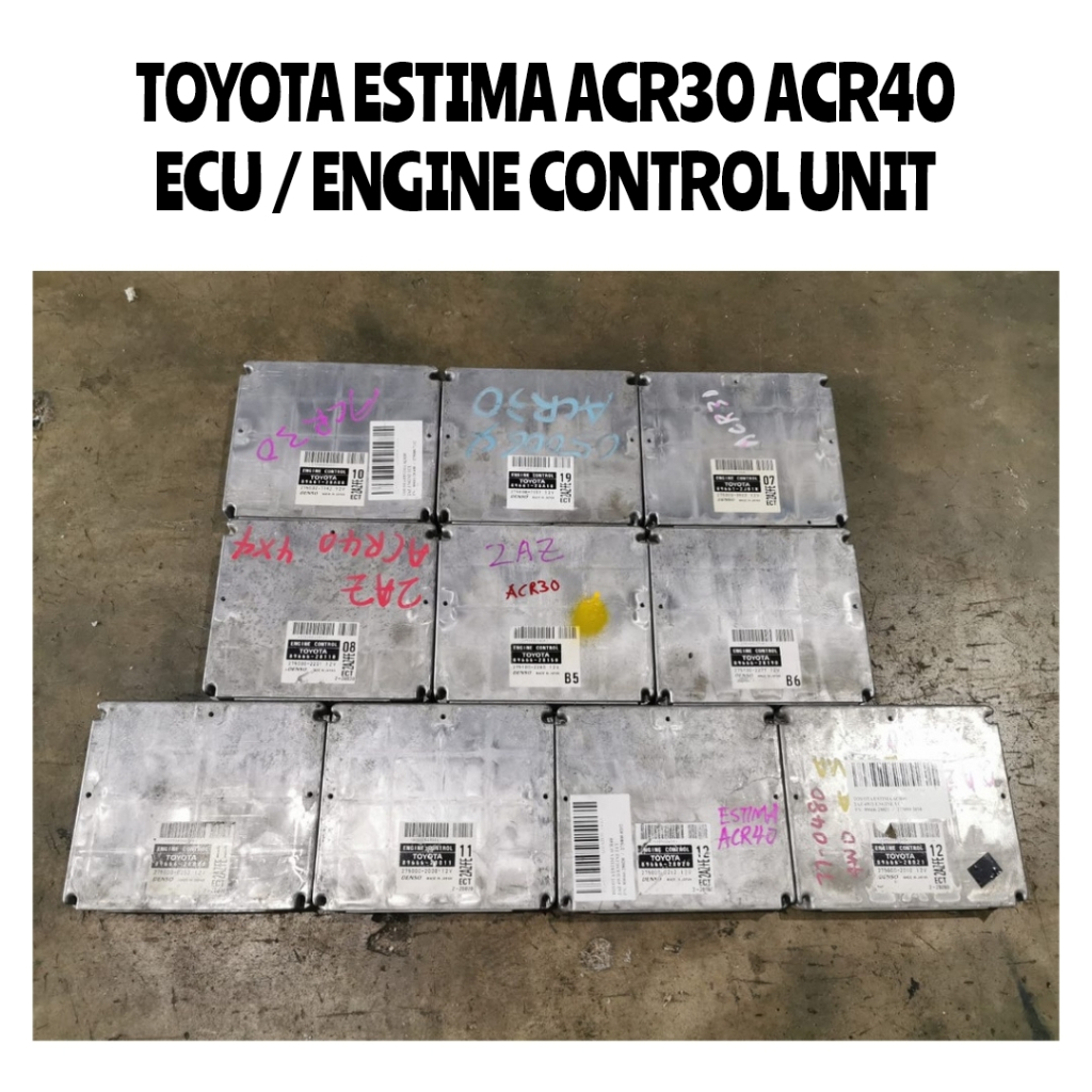 Engine ECU Toyota Estima Previa ACR30 2WD ACR40 4WD 2AZ 2.4L ECU Engine ...