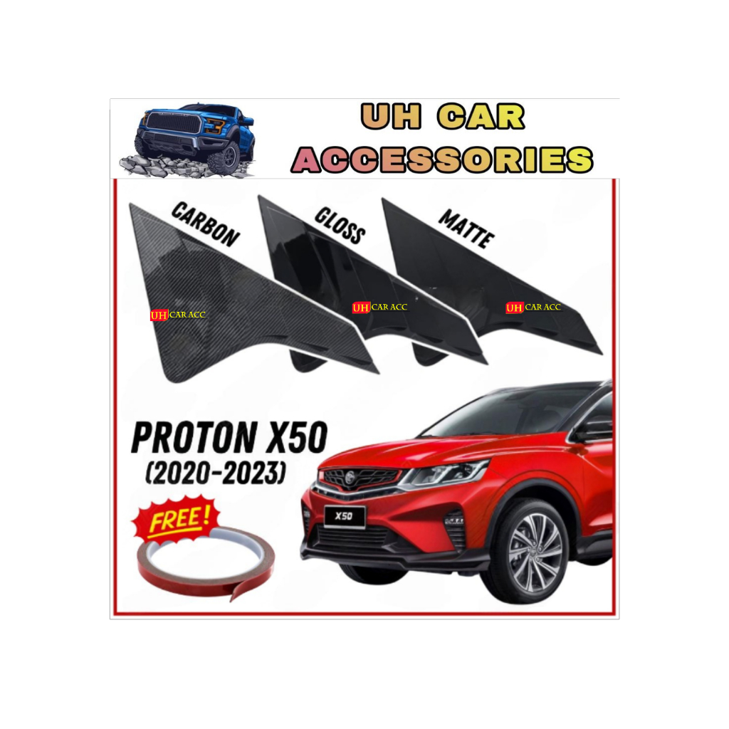 PROTON X50 (2020-2023) WINDOW COVER MUSTANG REAR SIDE WINDOW COVER ...
