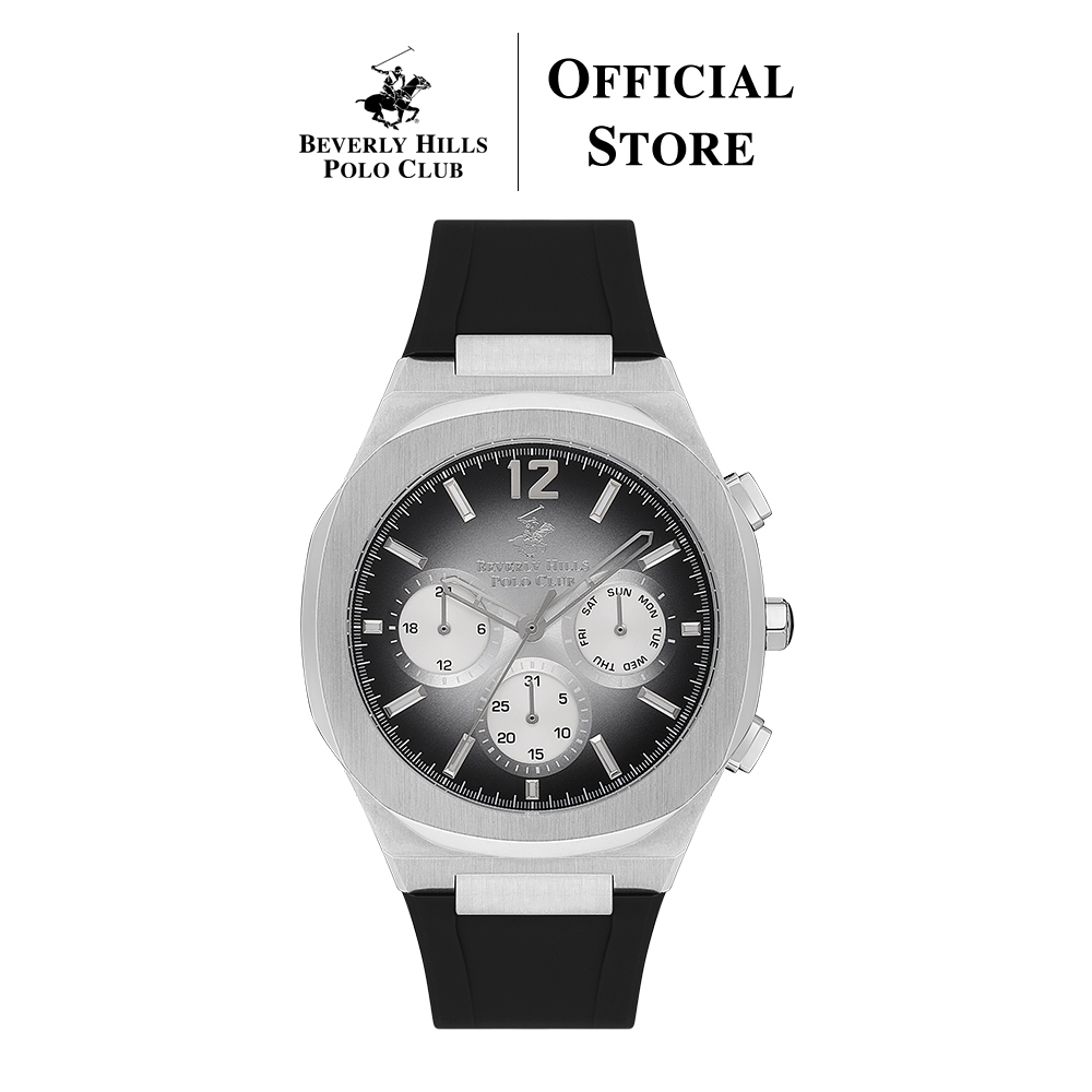 Beverly Hills Polo Club BHPC Men's Rubber Quartz Watch BP3539X | Shopee ...