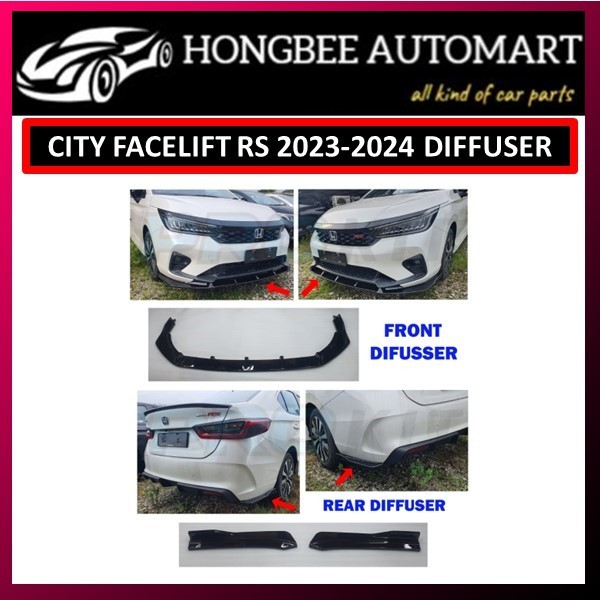 HONDA CITY FACELIFT 2023-2025 RS DIFFUSER BODYKIT, THAI DIFFUSER, THAI ...