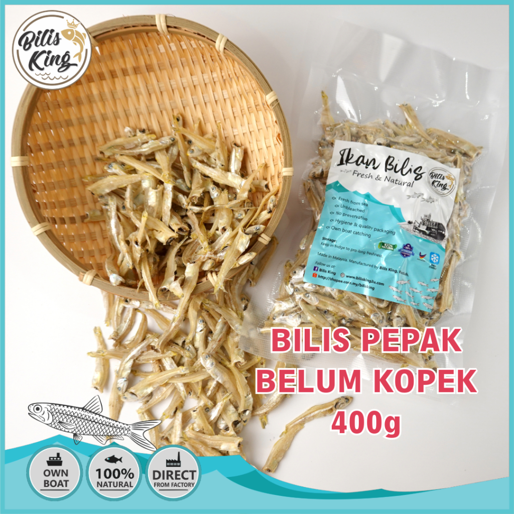 Bilis King Premium Grade Ikan Bilis Mata Biru Pepak Rangup- Kualiti ...