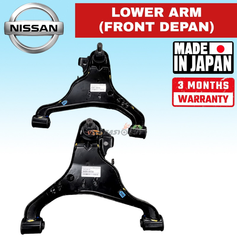 ORIGINAL JAPAN NISSAN LOWER ARM (FRONT DEPAN) - NISSAN NAVARA D40 (2007 ...