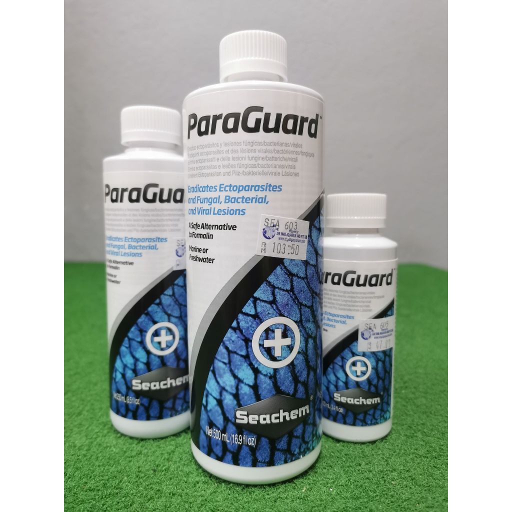 Seachem ParaGuard (100ml/250ml/500ml). Fish Medicine. Ubat Ikan ...