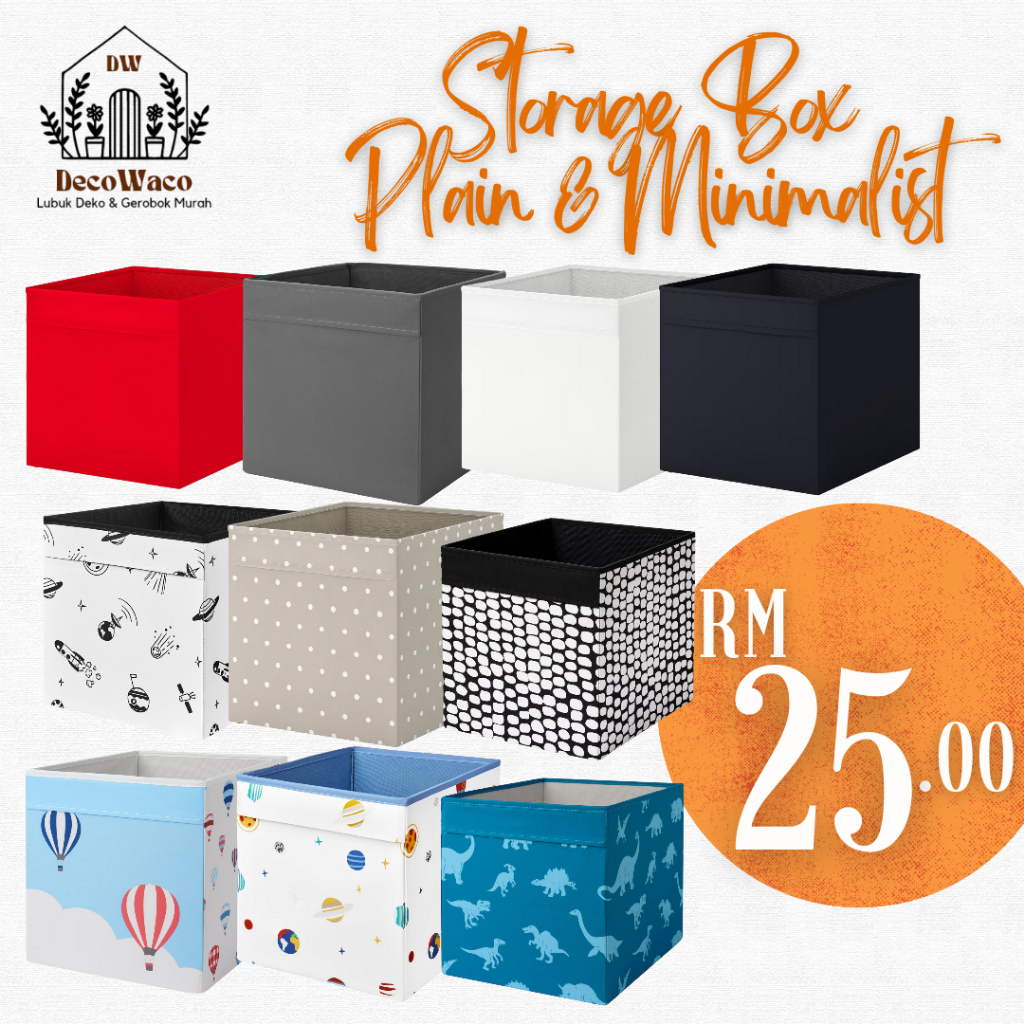 Storage box plain and minimalist | Kotak penstoran kosong dan minimalis ...