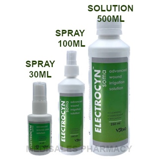 V3BIO ELECTROCYN SOMA WOUND SOLUTION 500ML | 30ML | 100ML SPRAY MIST ...