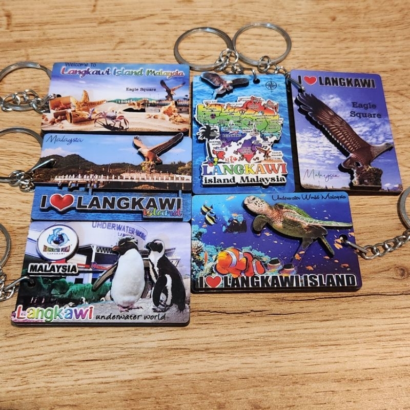 3D Souvenir Cenderamata Burung Helang Underwater Keychain Langkawi ...
