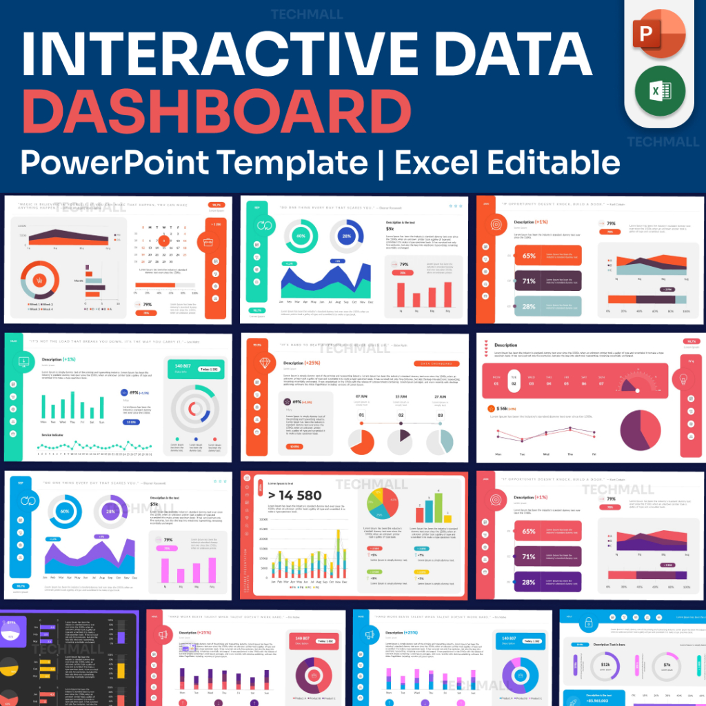 A Interactive Dashboards Dynamic Powerpoint Presentation Versatile Template - Easy Excel ...