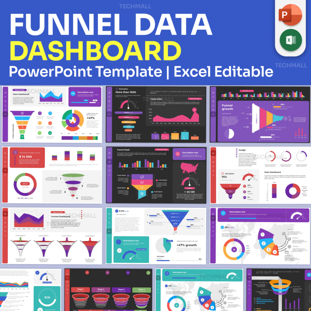 Funnel Interactive Dashboards Dynamic Powerpoint Presentation Versatile Template - Easy Excel ...