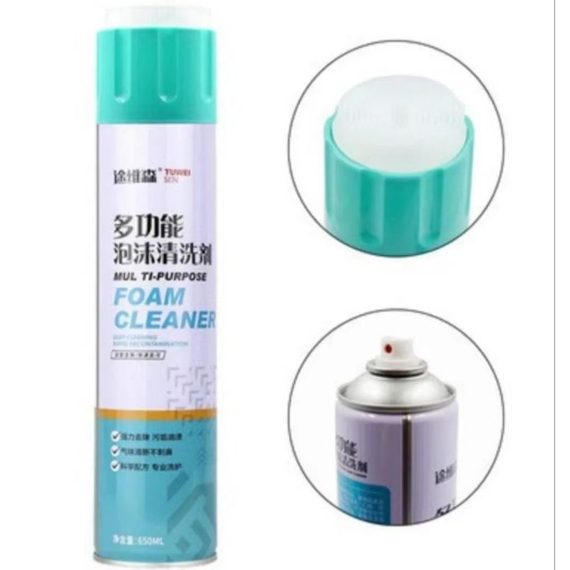 Car Cleaner bubble spray wash For inside 650ml | Shopee Malaysia