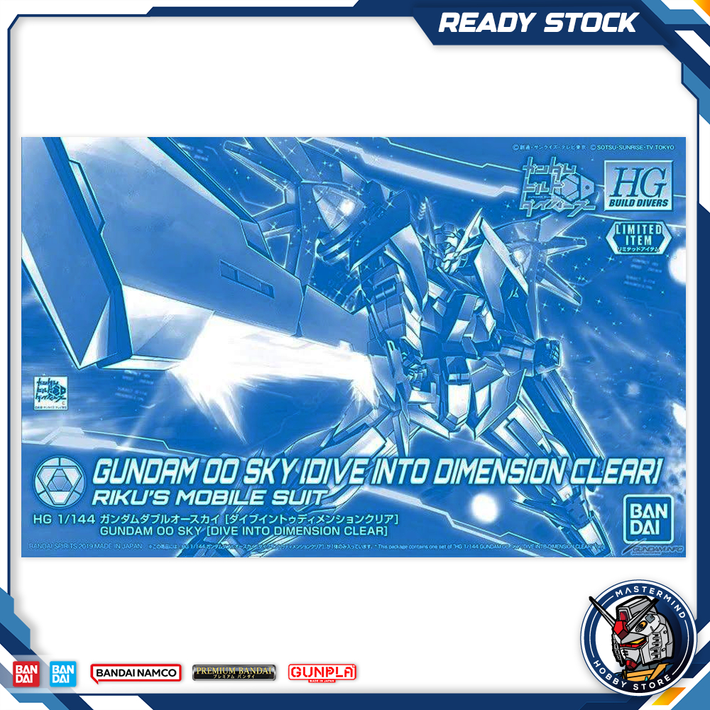 (Ready Stock) HGBD 1/144 Gundam 00 Sky [Dive into Dimension Clear] Limited Event | Shopee Malaysia