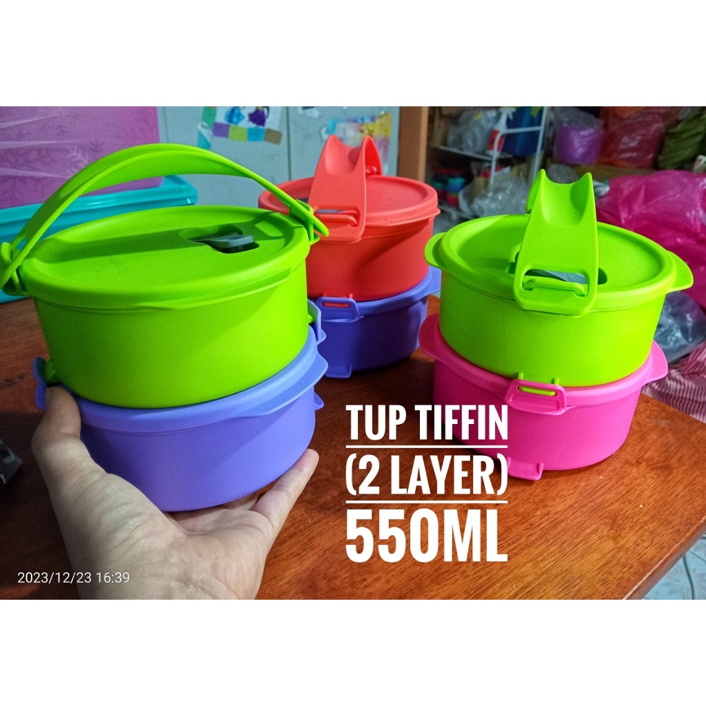 Tupperware Tup Tiffin Set 550ml Food Storage Bekas Makanan Mangkuk ...