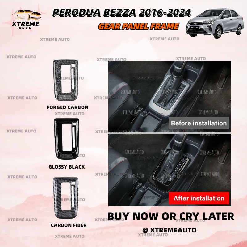 XTREME AUTO perodua bezza 2016-2024 gear shift panel frame | Shopee ...