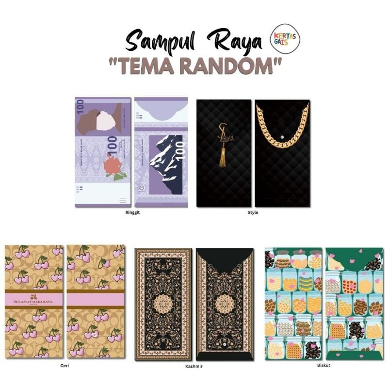 SAMPUL DUIT RAYA 2024 (1pack 10pcs) TEMA RANDOM *pre-order* | Shopee ...