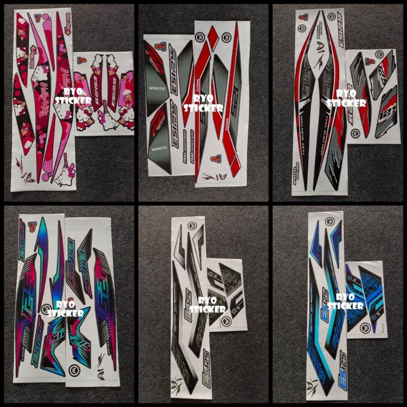 STICKER WMOTO ES 125/ ES125 LUMUT BATIK /RC/ HELLO KITTY /SPECIAL ...