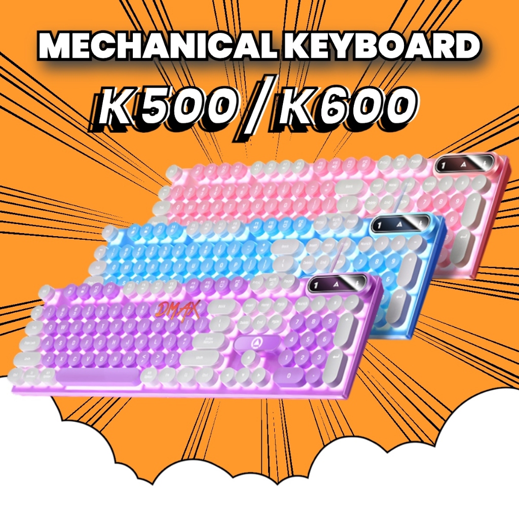 YINDIAO K500 K600 Mechanical Keyboard RGB Backlight Wired Gaming ...