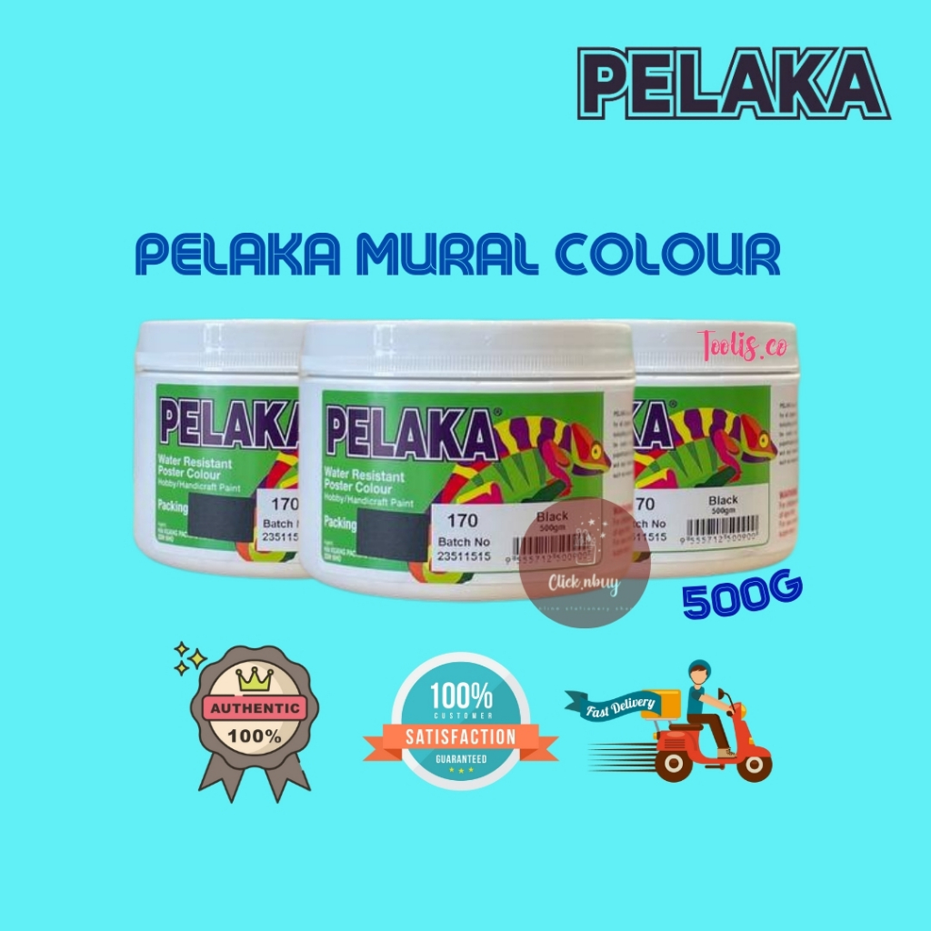 [READY STOCK 500G ️] PELAKA MURAL ART PAINT COLOUR 500G | Shopee Malaysia