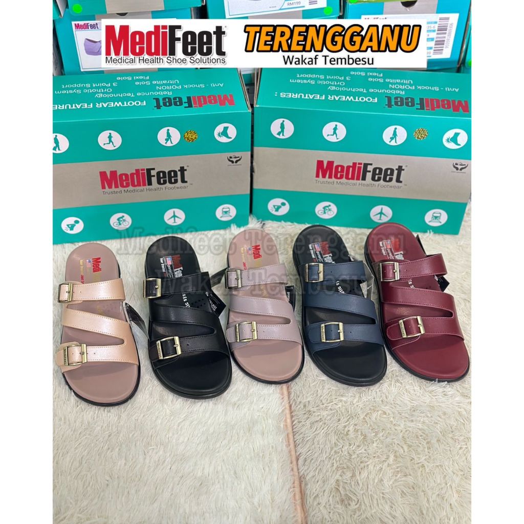 MEDIFEET MO119 LADIES HEALTH STYLE ORTHOTICS SANDAL MEDICAL HEALTH ...