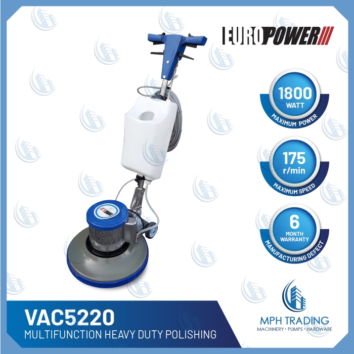 EUROPOWER VAC5220 BF522 17 inch Multi Functional Heavy Duty Floor Burnisher Floor Polisher Free ...