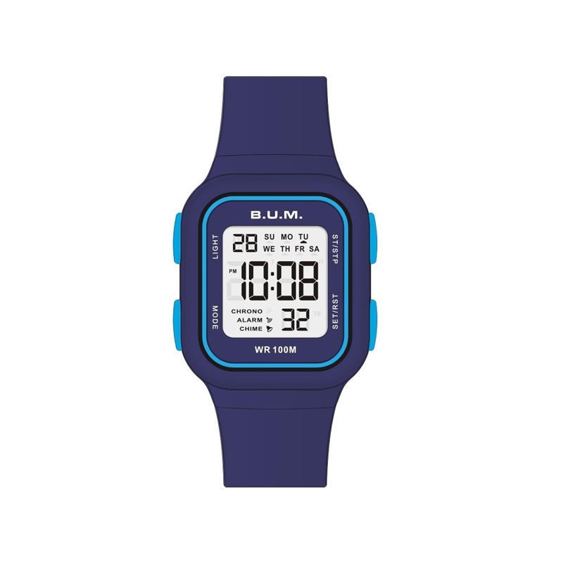 B.U.M. Equipment LCD Digital Chronograph Alarm Hourly Chime Timer EL ...