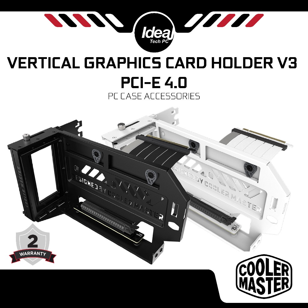 COOLER MASTER Vertical Graphics Card Holder V3 PCI-E 4.0 (BLACK / WHITE ...