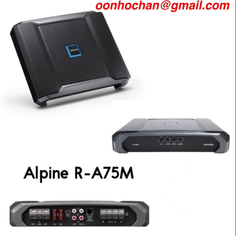 ALPINE R-A75M R-SERIES CLASS D MONOBLOCK HI RES POWER CAR AMPLIFIER ...
