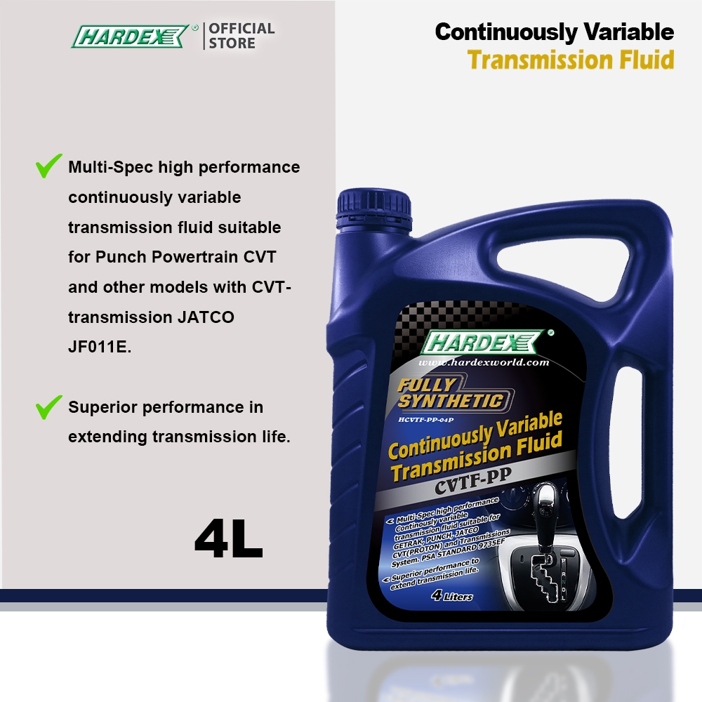 HARDEX Fully Synthetic CVTF PP 4L - HCVTF-PP-04P | Shopee Malaysia