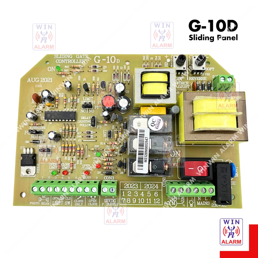 G10 D AC SLIDING (NEW VERSION) AUTOGATE BOARD CONTROL PANEL AUTO GATE PCB BOARD CONTROLLER 电动门 ...