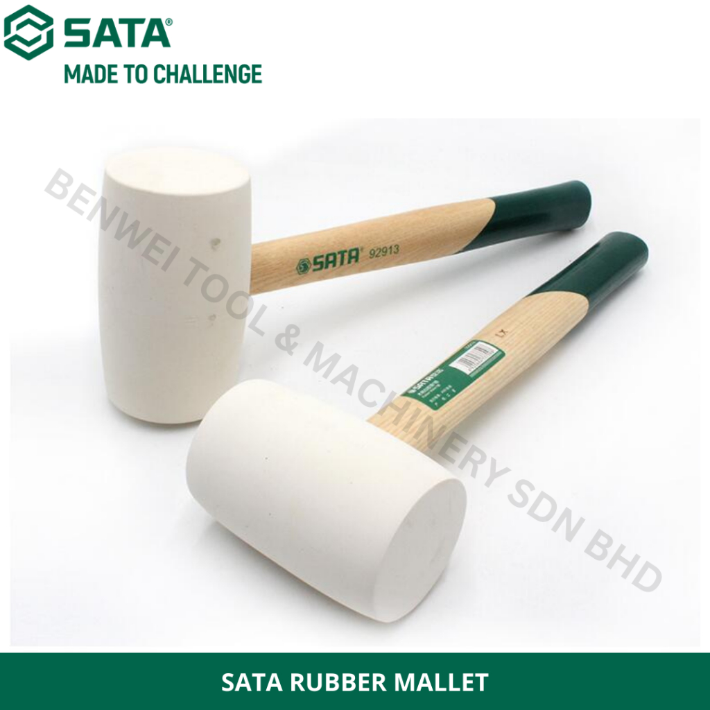 SATA RUBBER MALLET / SATA 92912 1LBS / SATA 92913 1.5LBS / HEAVY DUTY ...