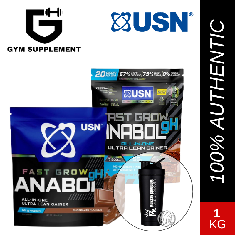 Usn Fast Grow Anabolic gh All In One Lean Gainer Halal Protein 20 Scoop (1Kg) | Shopee Malaysia
