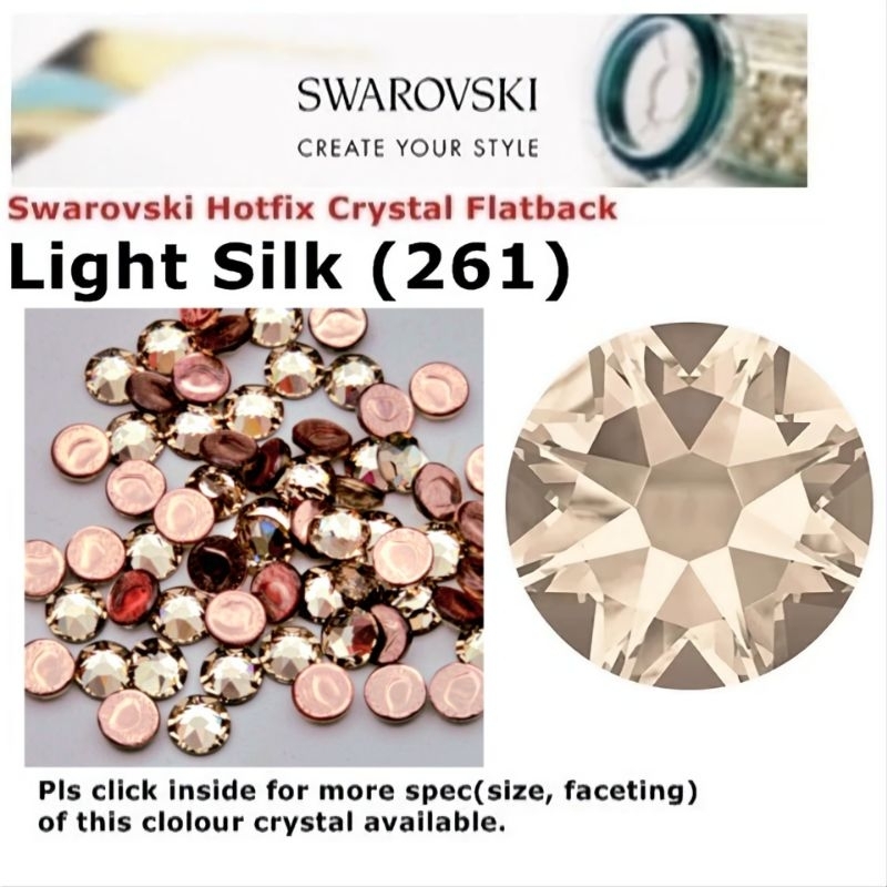 Swarovski Hotfix Crystal Flatback Elements Batu Tampal/Iron on Crystal ...