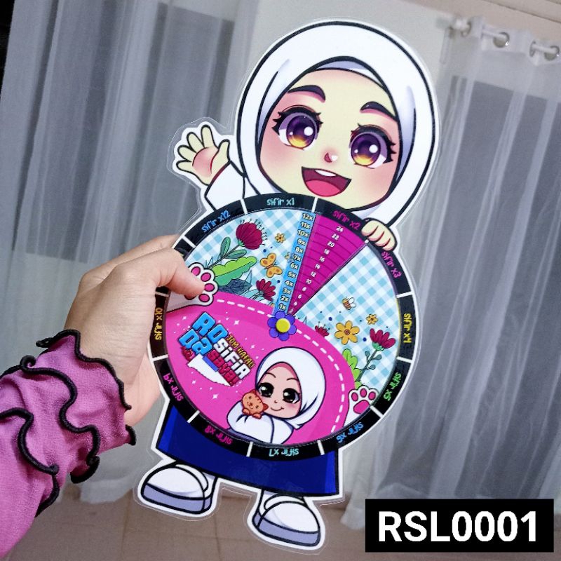 RODA SIFIR Waterproof Kalis Air Tebal A4 | Matematik | Bijak Sifir ...