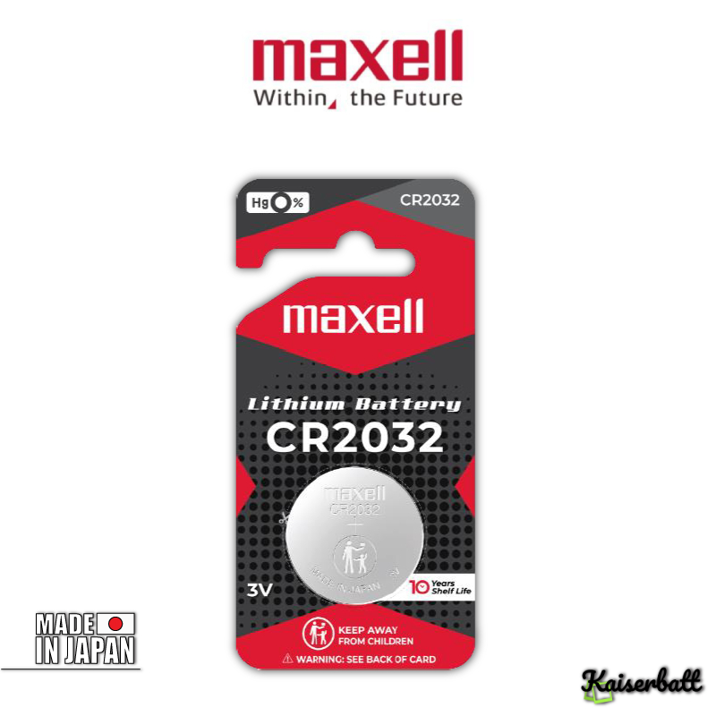 Maxell / Fujitsu Lithium Coin Battery 3V CR2032 MADE IN JAPAN | Shopee ...