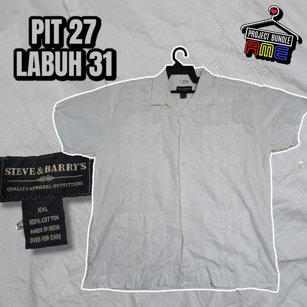 Kemeja Shirt Bigsize Oversize 3XL (Pit 27 Ukuran Dada 54 inch) | Shopee ...