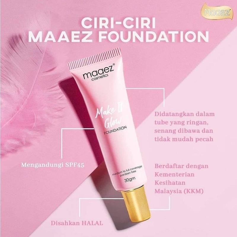 Maaez Foundation Make It Glow by Maaez Cosmetics | Shopee Malaysia
