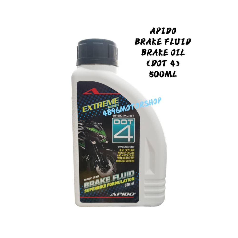 APIDO DOT4 DOT3 BRAKE FLUID MINYAK BREK OIL DOT 4 ( 500ML ) DOT 3 ...