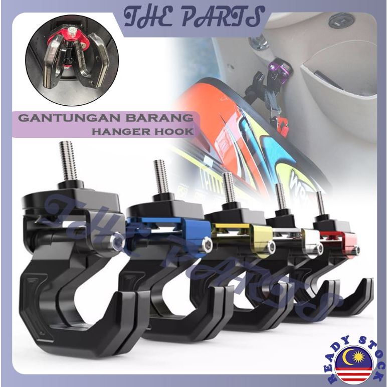 Universal Motor HOOK & LOCK Gantungan Scooter Double Hook Hanger Alloy ...