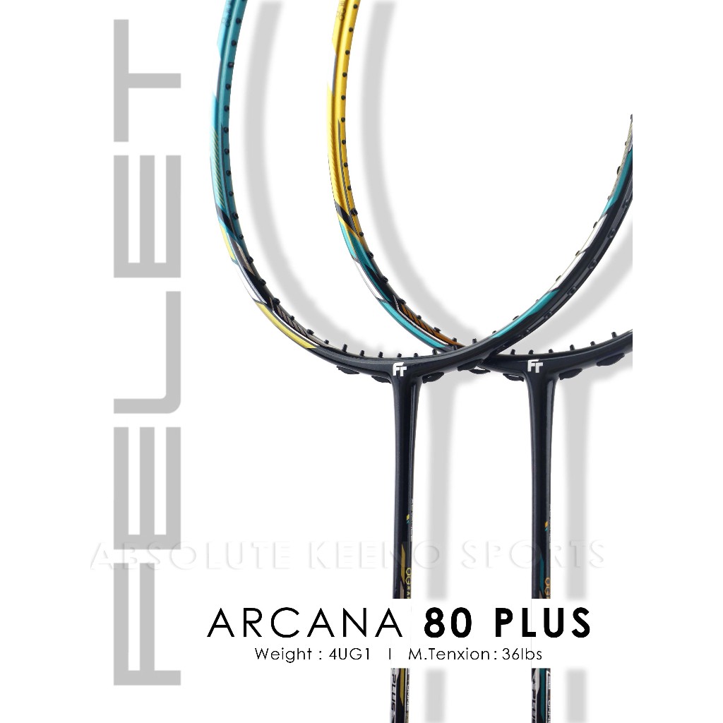 FELET ARCANA 80 PLUS - 80S/ 80L Badminton Racket | Shopee Malaysia