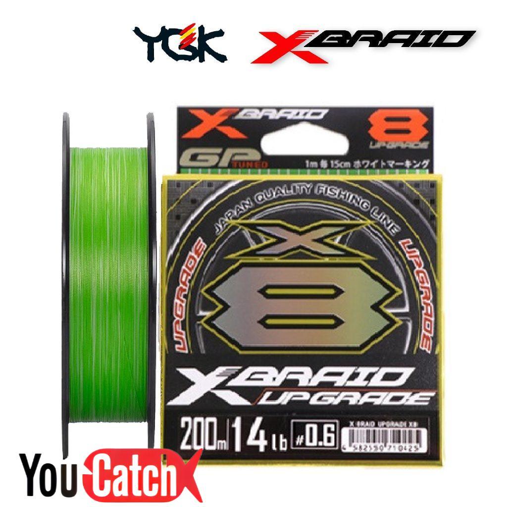 YOUCATCH YGK fishing line X-Braid UPGRADE X8 GREEN & WHITE COLOR BRAID ...