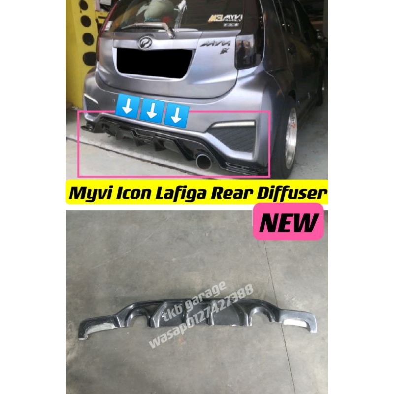 Myvi icon lafiga rear diffuser | Shopee Malaysia