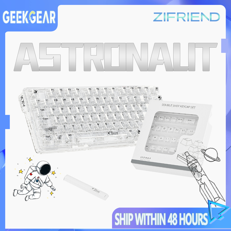 Zifriend Transparent Keycap 116Keys Astronaut Space Moon Mechanical ...