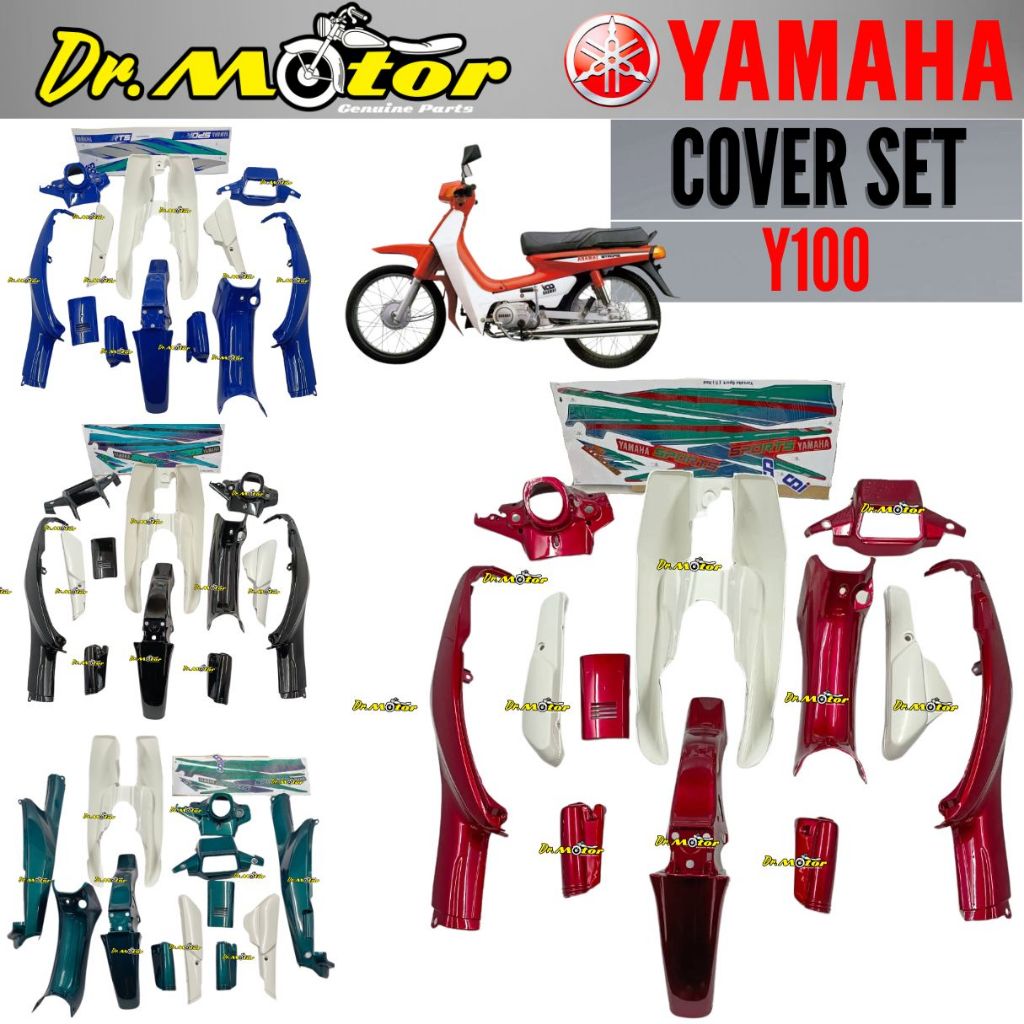 YAMAHA Y100 Y 100 SPORT COVERSET COVER SET BODY CAVER KAVER BODY SET ...